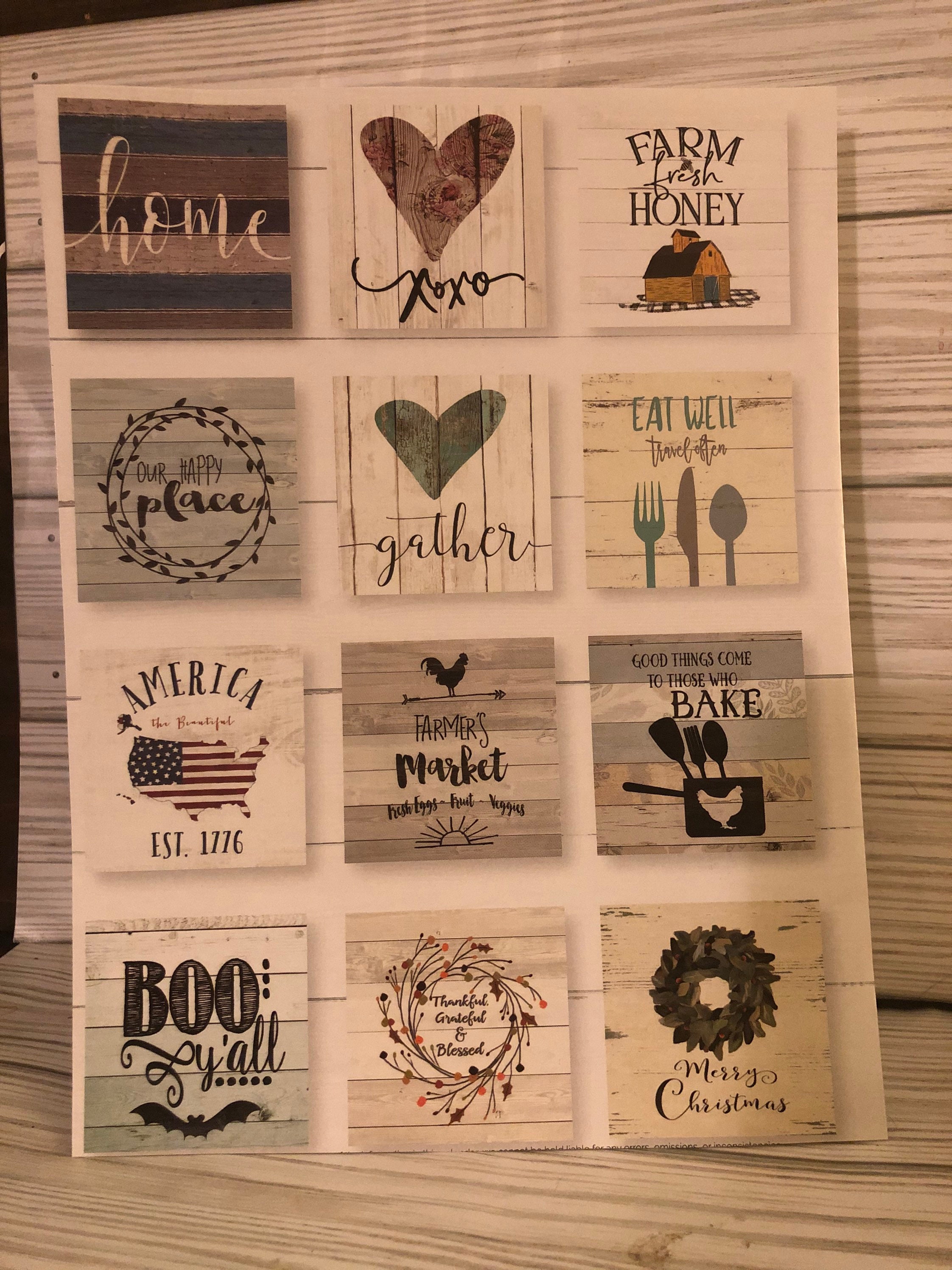 Mini Calendar Scenes 5 Sets - Etsy