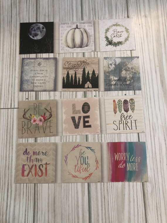 Mini Calendar Scenes - Etsy