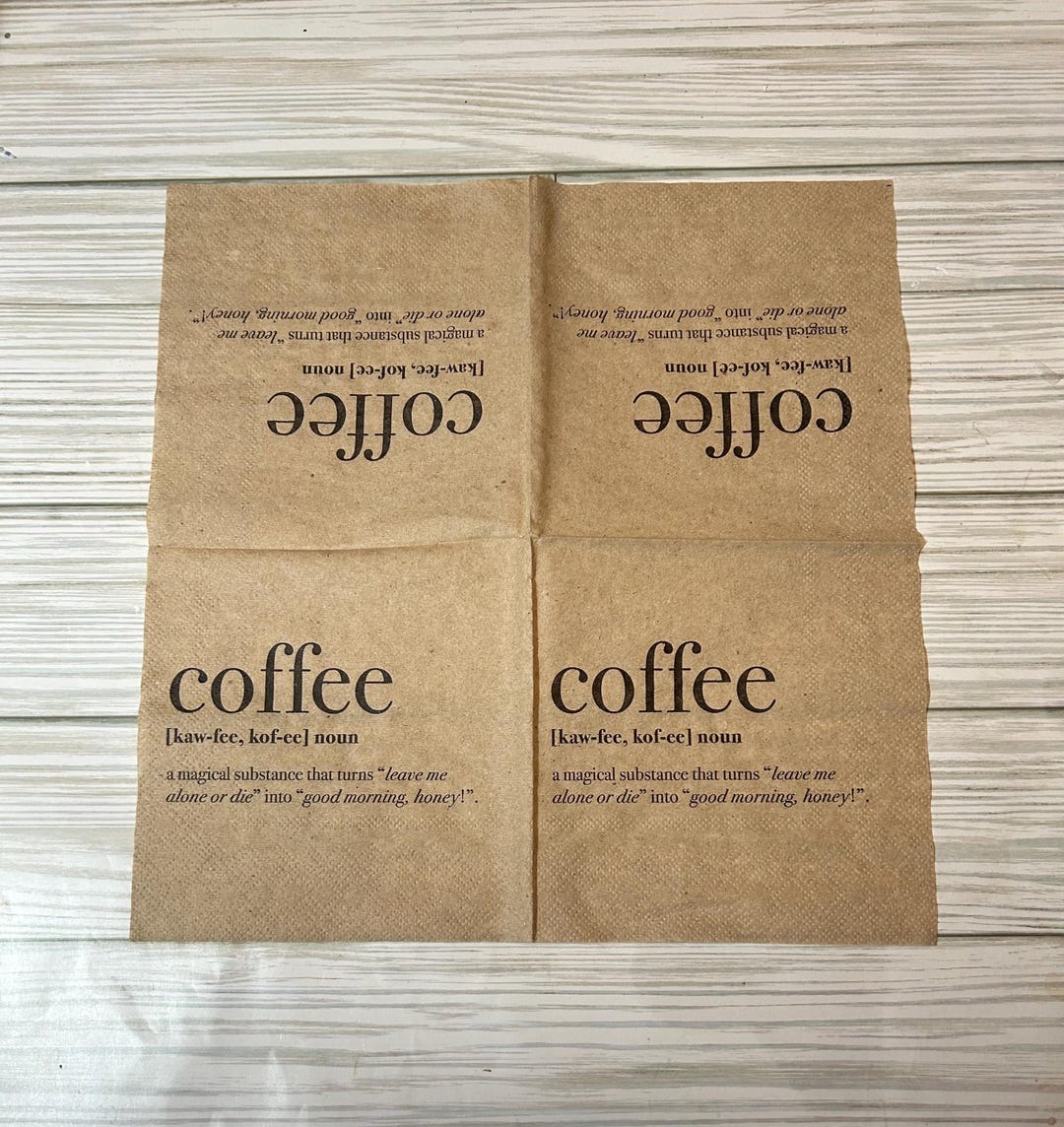 Coffee Cocktail Paper Napkin - Etsy