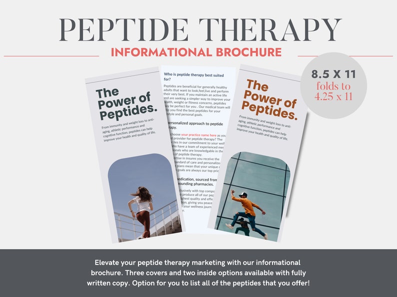 Peptide Therapy Brochure Template: Medspa Marketing (digital Download ...