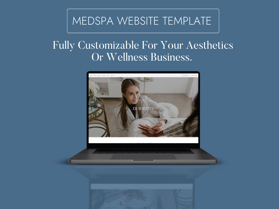 Med Spa Website Template, Fully Customizable Website Design For, Medspa ...