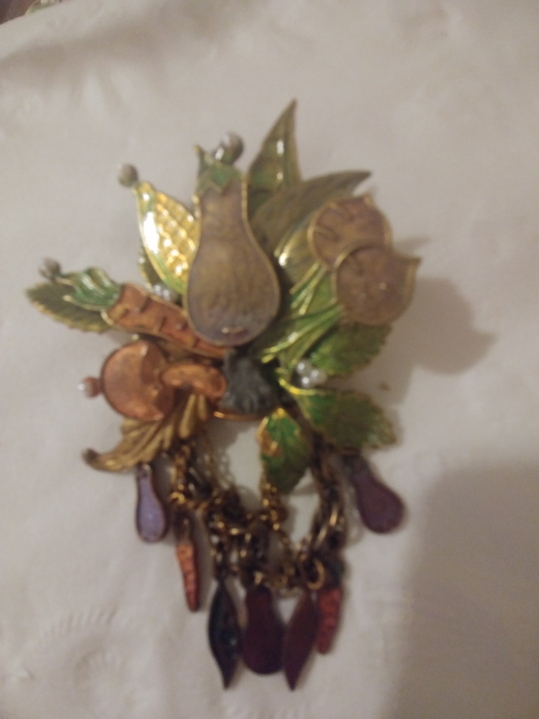 Brooch - Collage Pin - Vintage - Etsy UK
