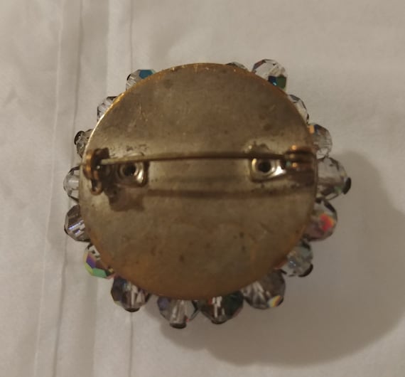 Multi Colored Rhinestone Pin - Gem