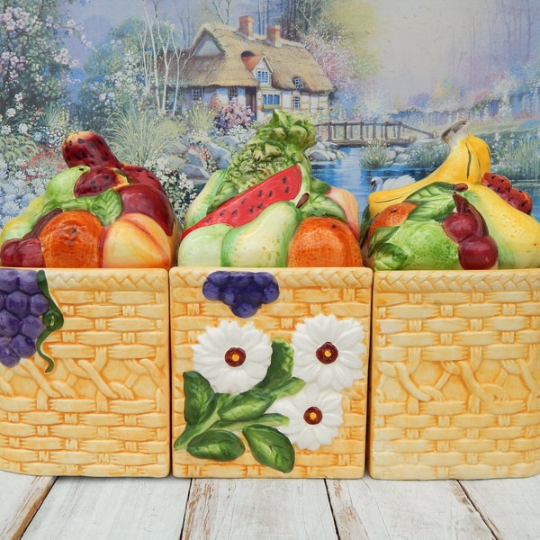 Fruit Canisters - Etsy