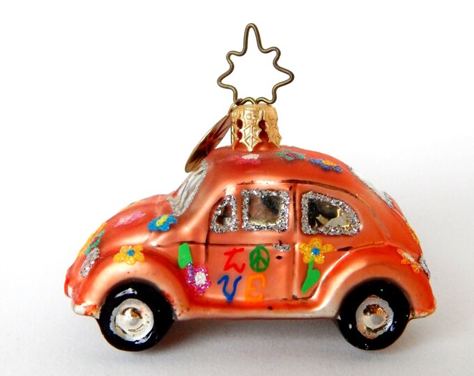 Vintage Retired CHRISTOPHER RADKO Ornament Hippie Volkswagen Beetle ...