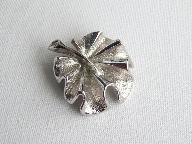 Vintage Leaf Pin Signed Gold Leaf Pin BSK Silver Leaf Pin - Etsy