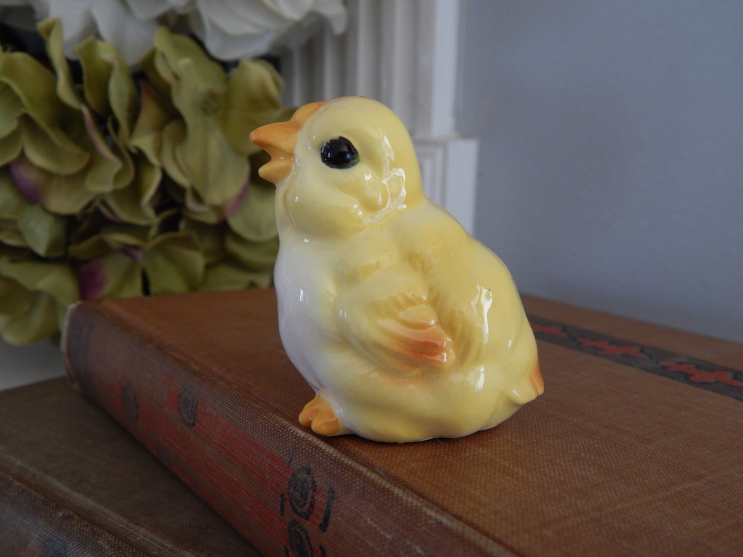 Chick Figurine JOSEF ORIGINAL, Miniature Yellow Chick Figurine, Easter ...