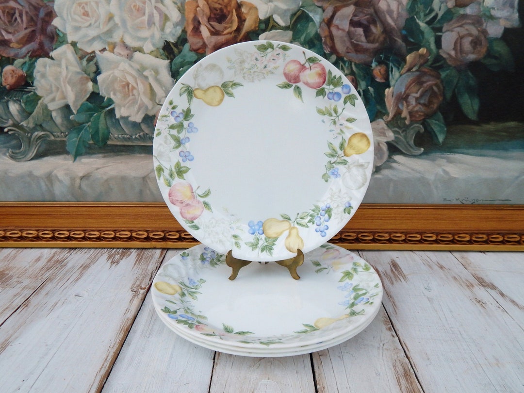 CORELLE CHUTNEY Plates Set of 4, Corelle Corning Dinner Plates 10.25 ...