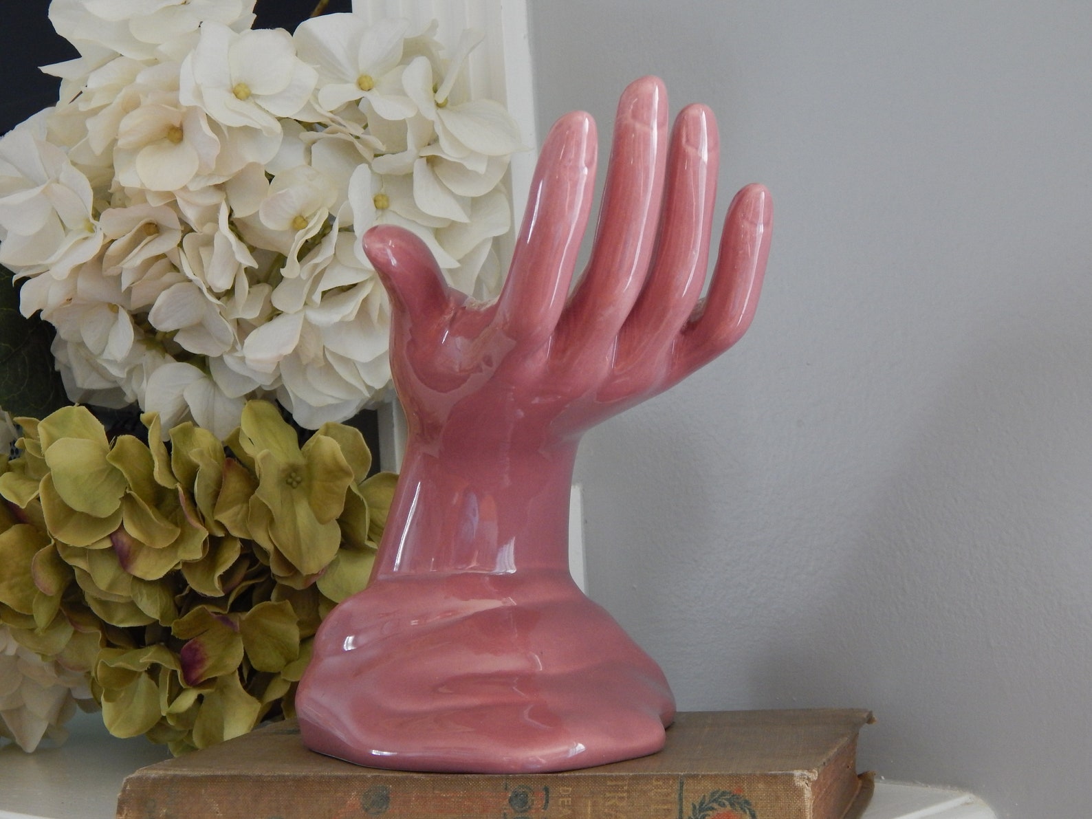VOHANN Ceramic Hand RARE Mid Century Modern Pink Ceramic Hand - Etsy