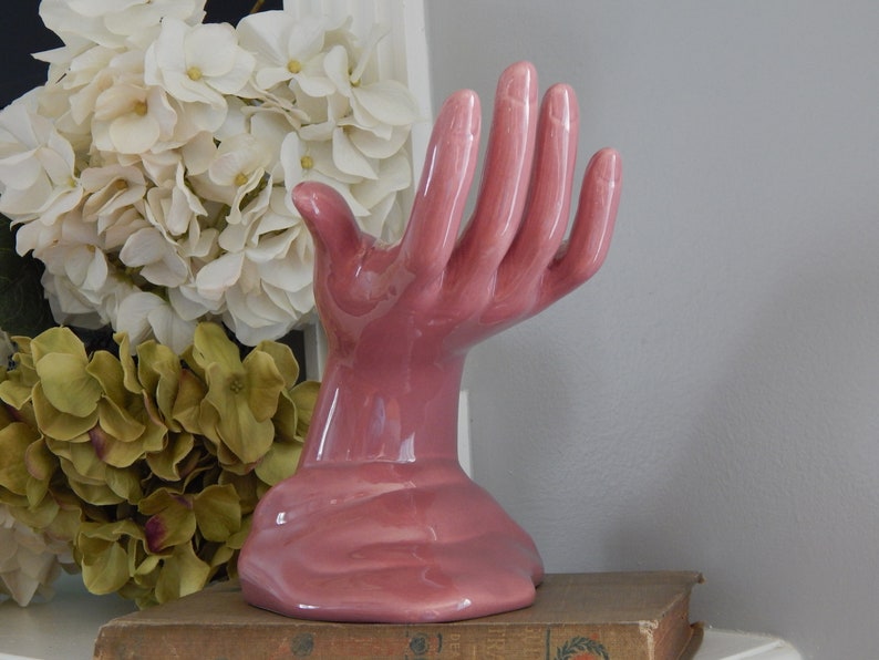 VOHANN Ceramic Hand RARE Mid Century Modern Pink Ceramic Hand - Etsy