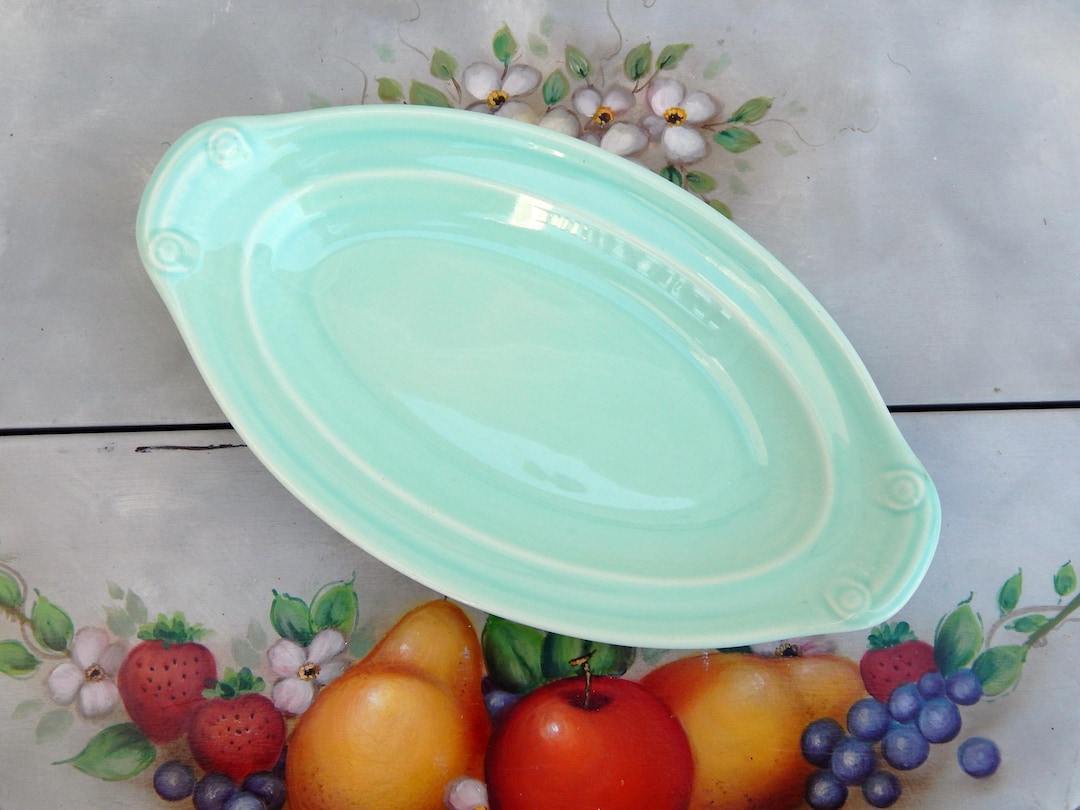 Vintage Lu-ray Pastels Pickle Dish: Taylor Smith & Taylor USA Surf ...