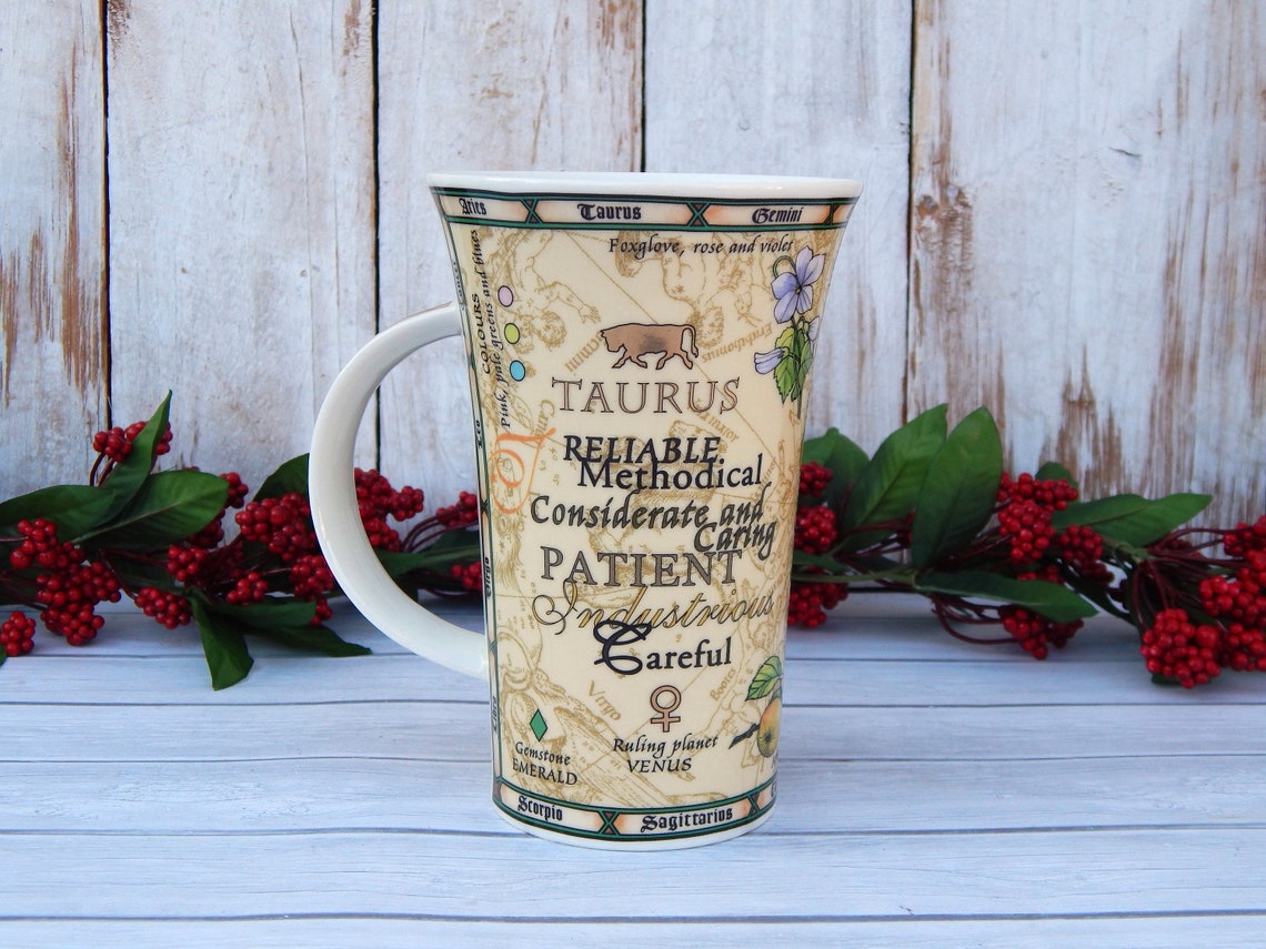 DUNOON Taurus Mug ZODIAC Jack Dadd Big Tea Cup Coffee Mug - Etsy