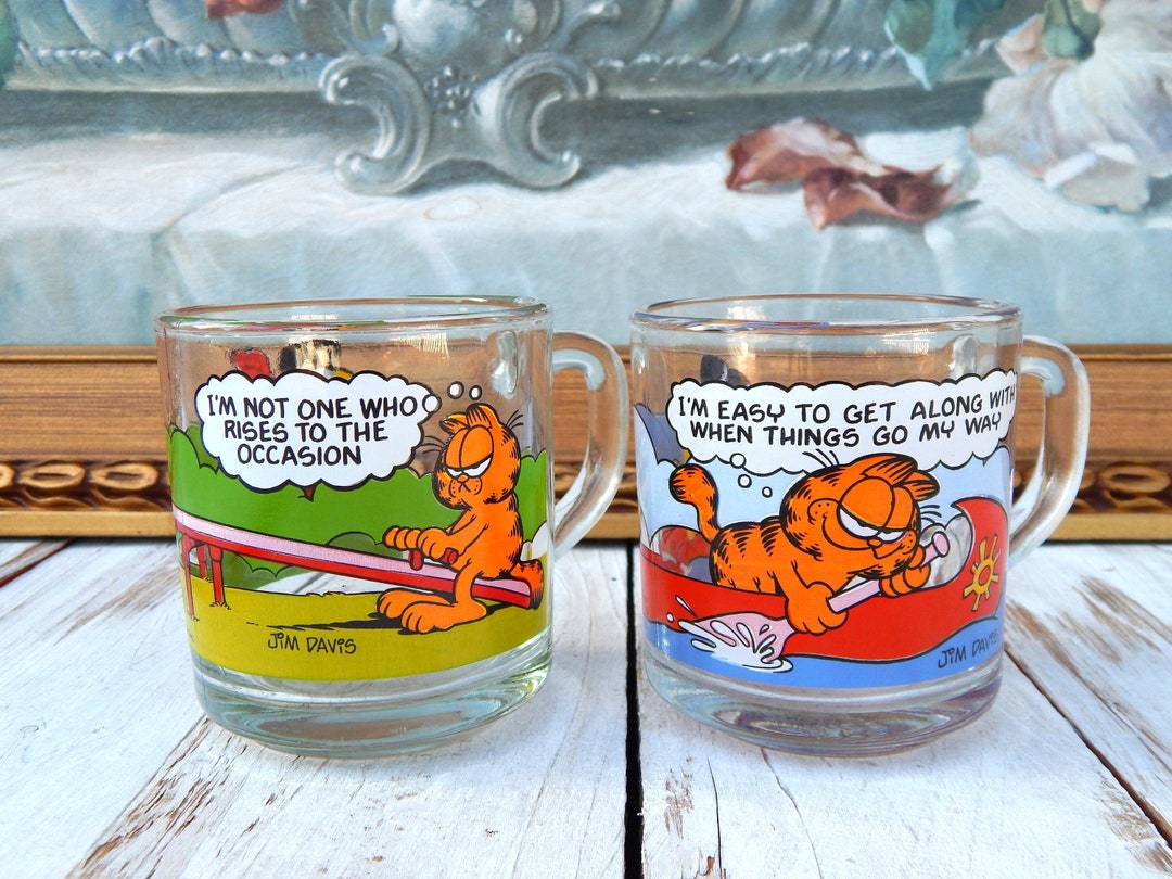 Mcdonalds GARFIELD Mugs Set of 2 United Feature Syndicate USA Jim Davis ...