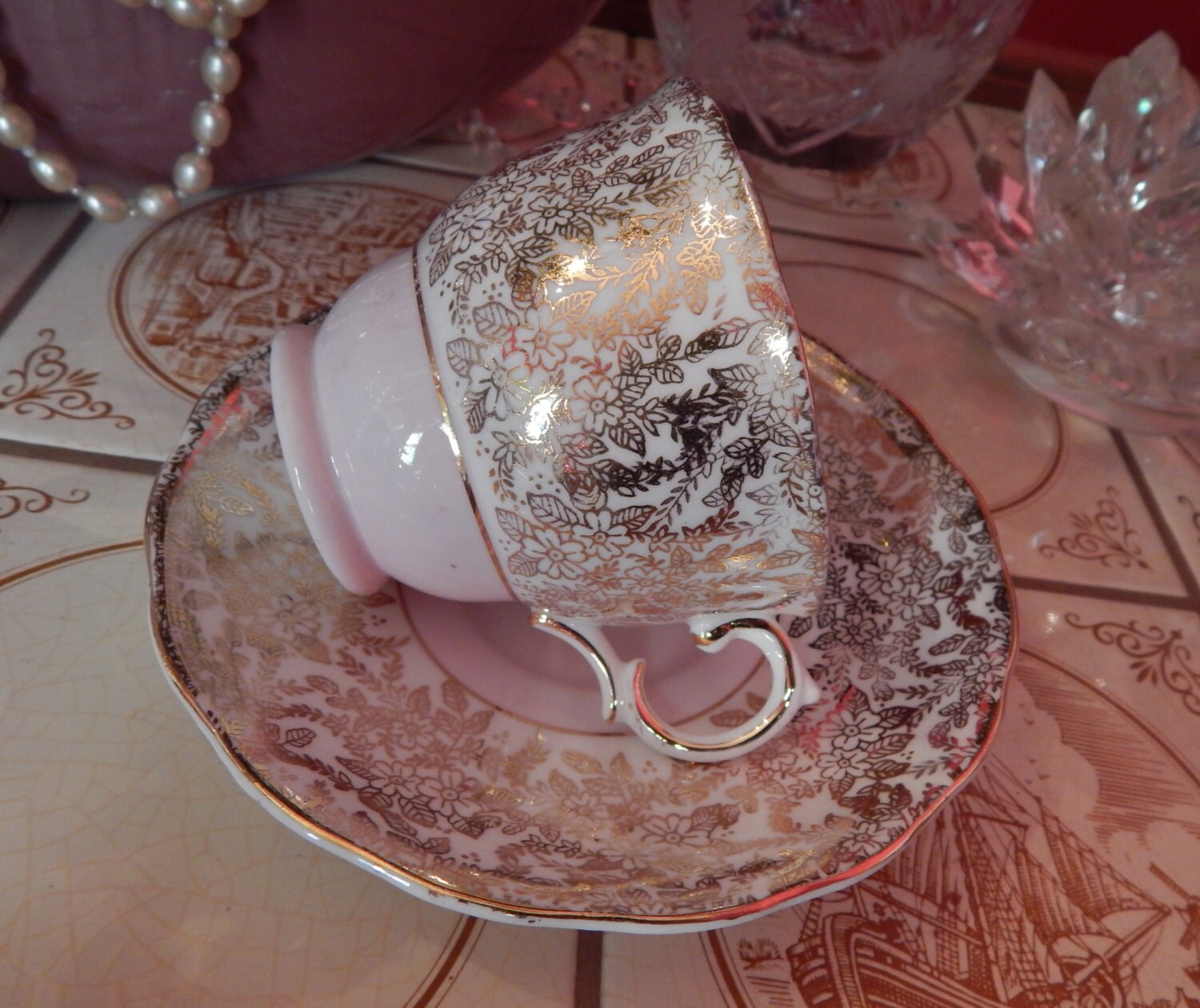 Colclough Tea Cup England Bone China Footed Tea Cup and | Etsy