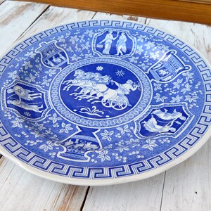 SPODE GREEK Dinner Plate 10.5" Blue Room Traditions ENGLAND, White and ...