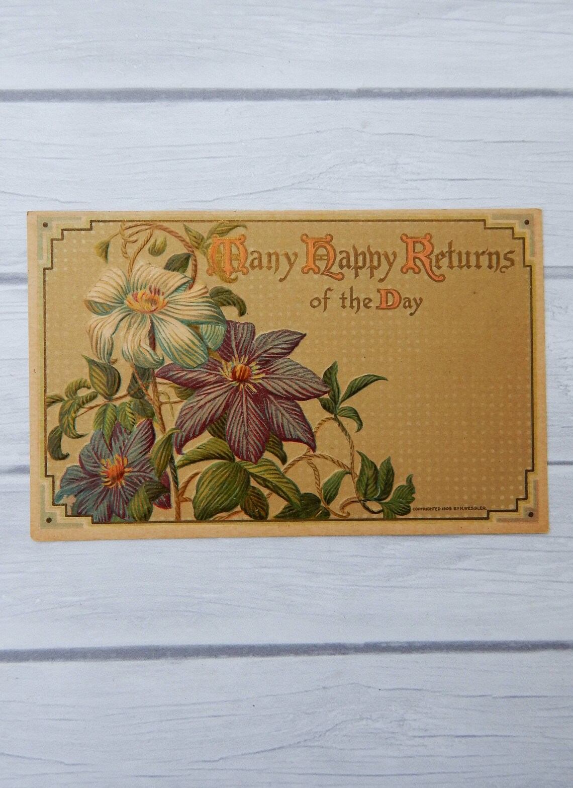 Antique Birthday Greetings Postcard Lot of 5 WWI Era - Etsy