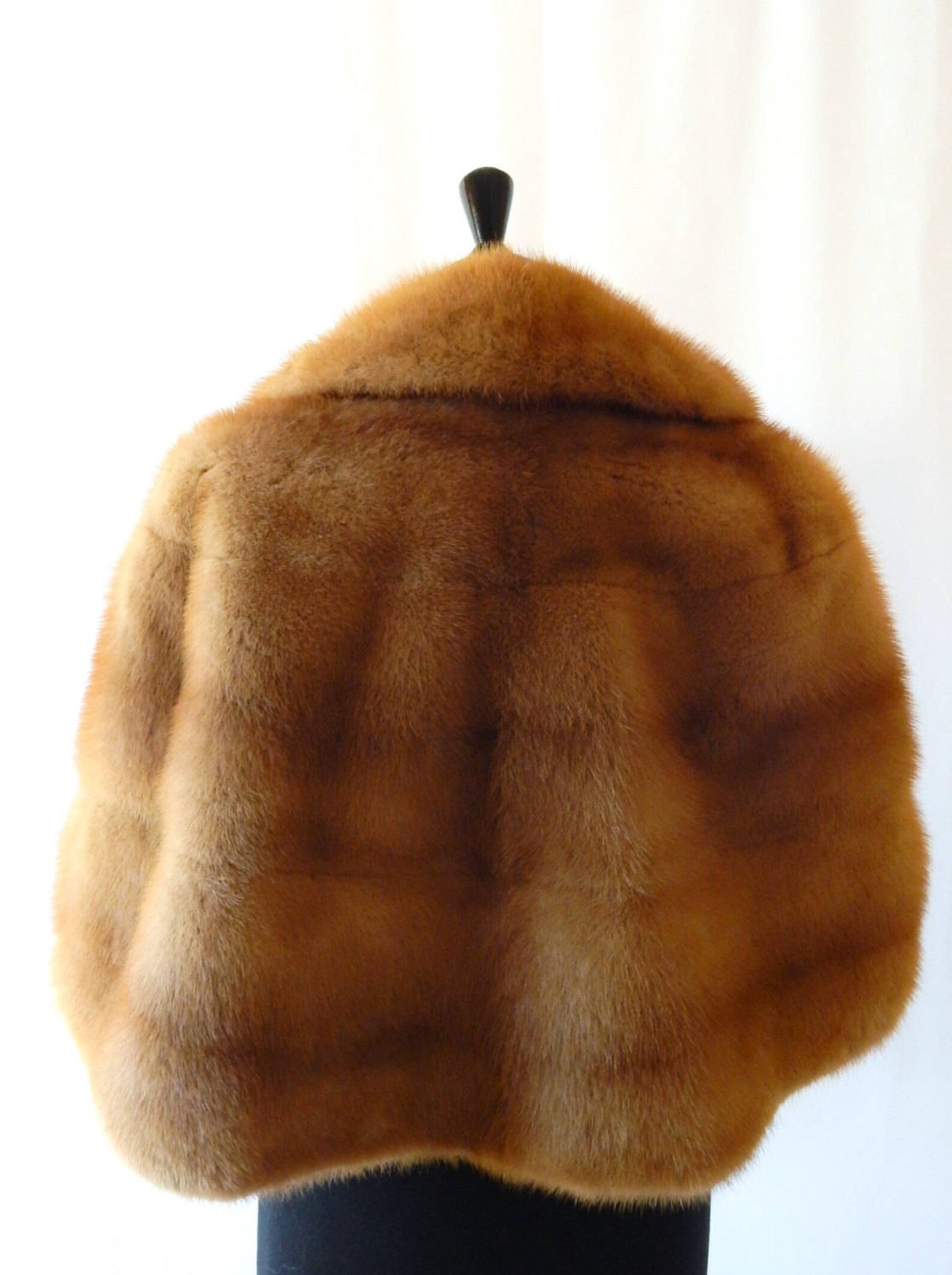 Mink Fur Stole EMBA Honey Blond Light Brown Mink Stole Autumn - Etsy