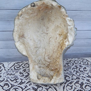 Antique Plaster Head Woman, Plaster Achitectural Fragment Female Head ...