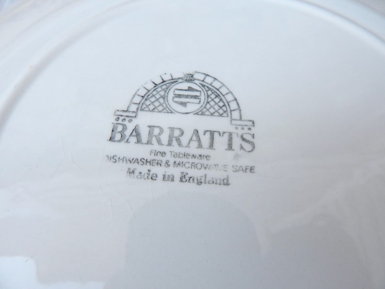 Green Toile Plates & Bowls Set BARRATS England SONGBIRDS GREEN Rare ...