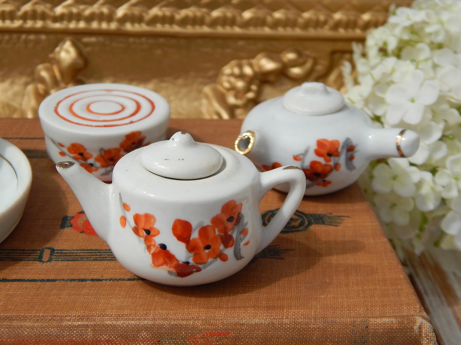 Miniature Tea Set Ceramic Mini Tea Set Doll Display China | Etsy