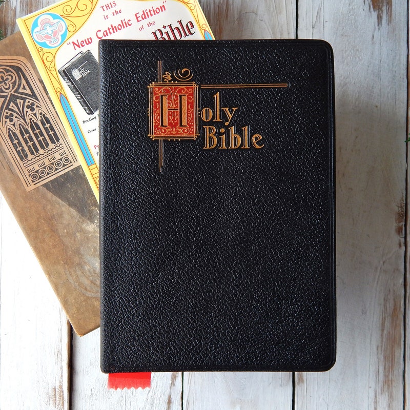 Leather Bound Bible - Etsy