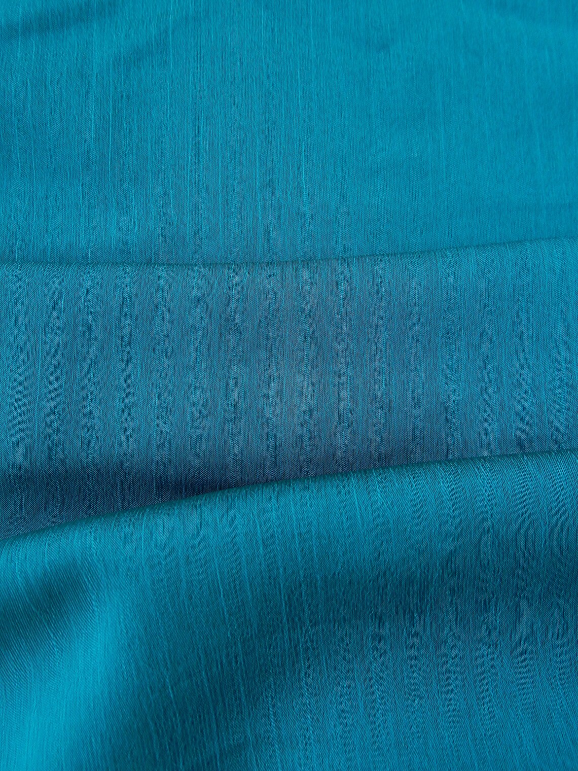Teal Chiffon Fabric 5+ Yards, Sheer Dark Blue/green Fabric, Sewing ...