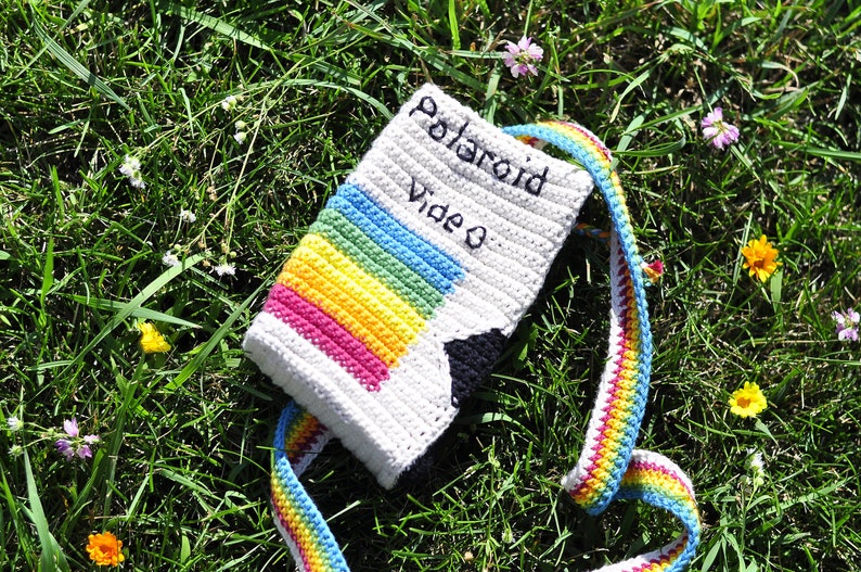 PDF- VHS Crossbody Bag Crochet Pattern Bumbag Fanny Pack Video Cassette ...