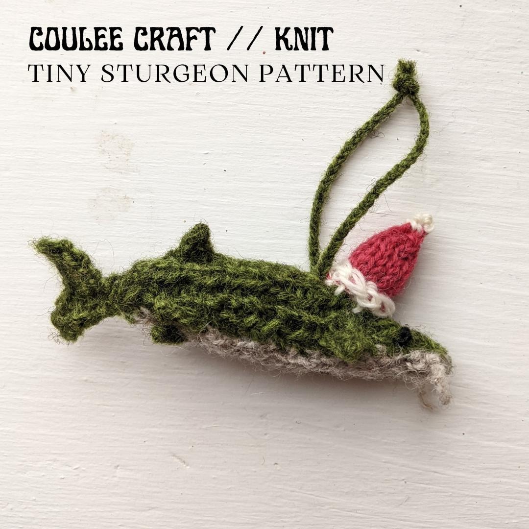 Sturgeon Fish Ornament Knitting Pattern: Amigurumi Animal (PDF Pattern ...