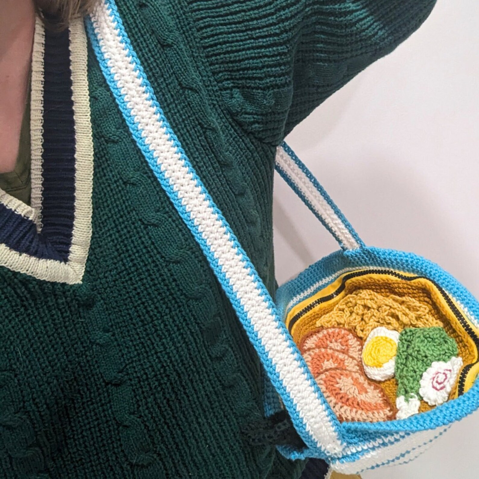 Ramen Bowl Purse Crochet PDF Pattern Noodles Noodle Soup Shoyu Ramens ...