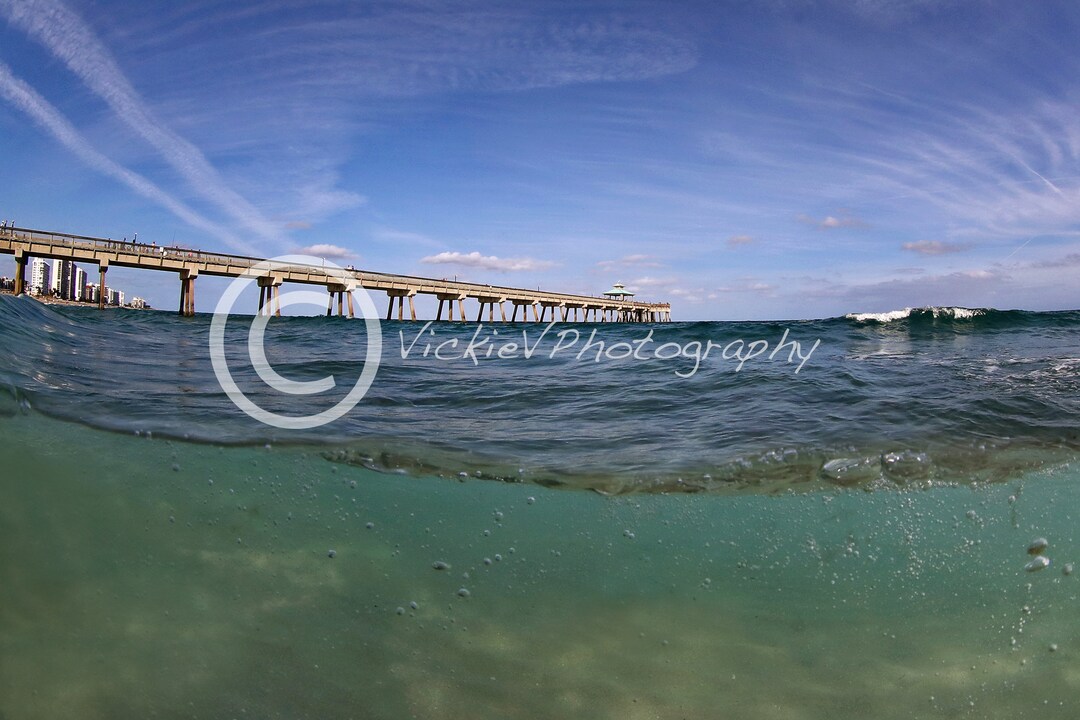 Split Level Underwater Pier Photo Seascape Fine Art Photography Print ...