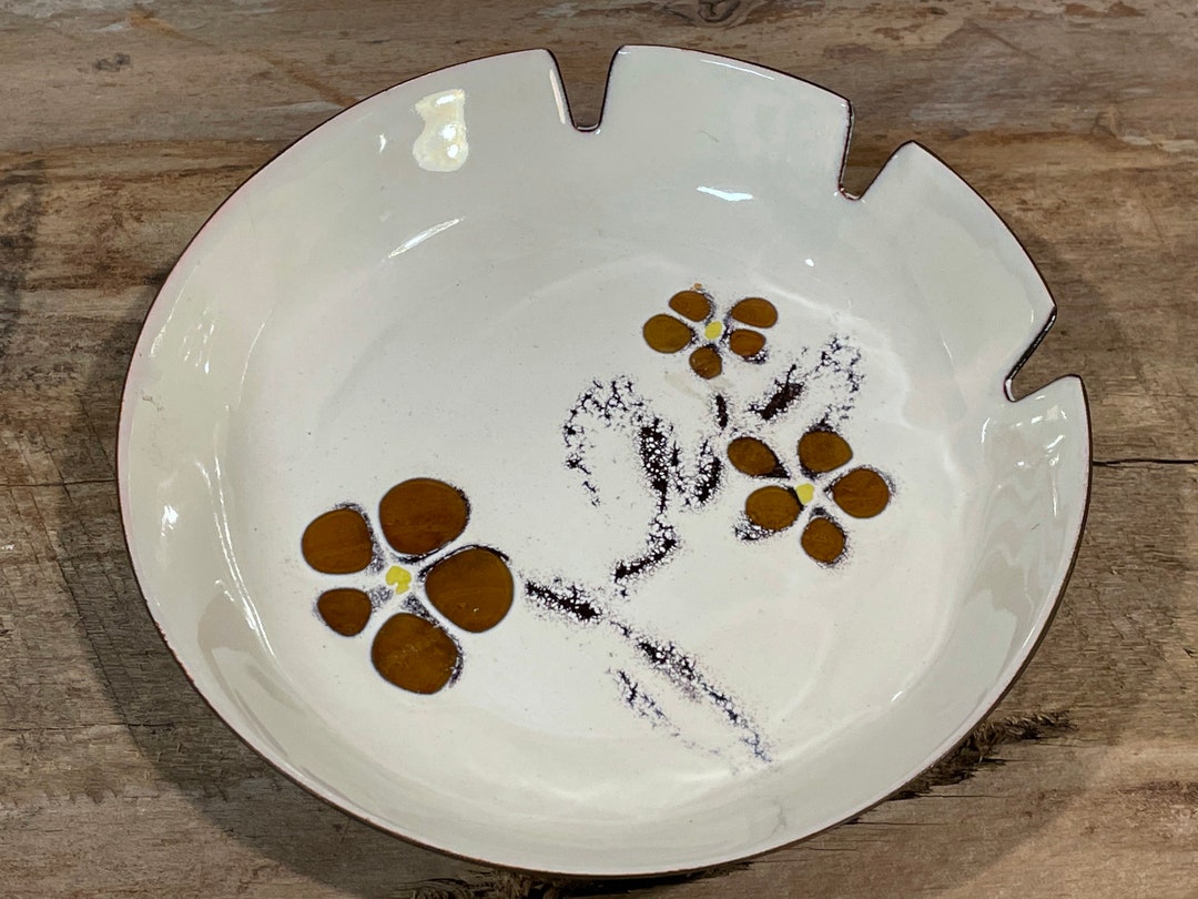 Bovano of Cheshire Connecticut / Vintage Handcrafted Enameled Ashtray ...