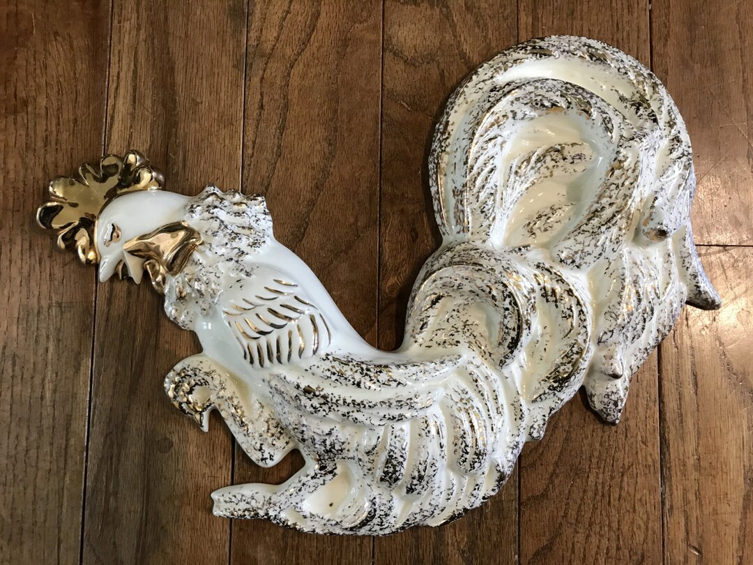 Mid Century Ceramic Rooster - William H Hirsch Mfg. California Pottery ...