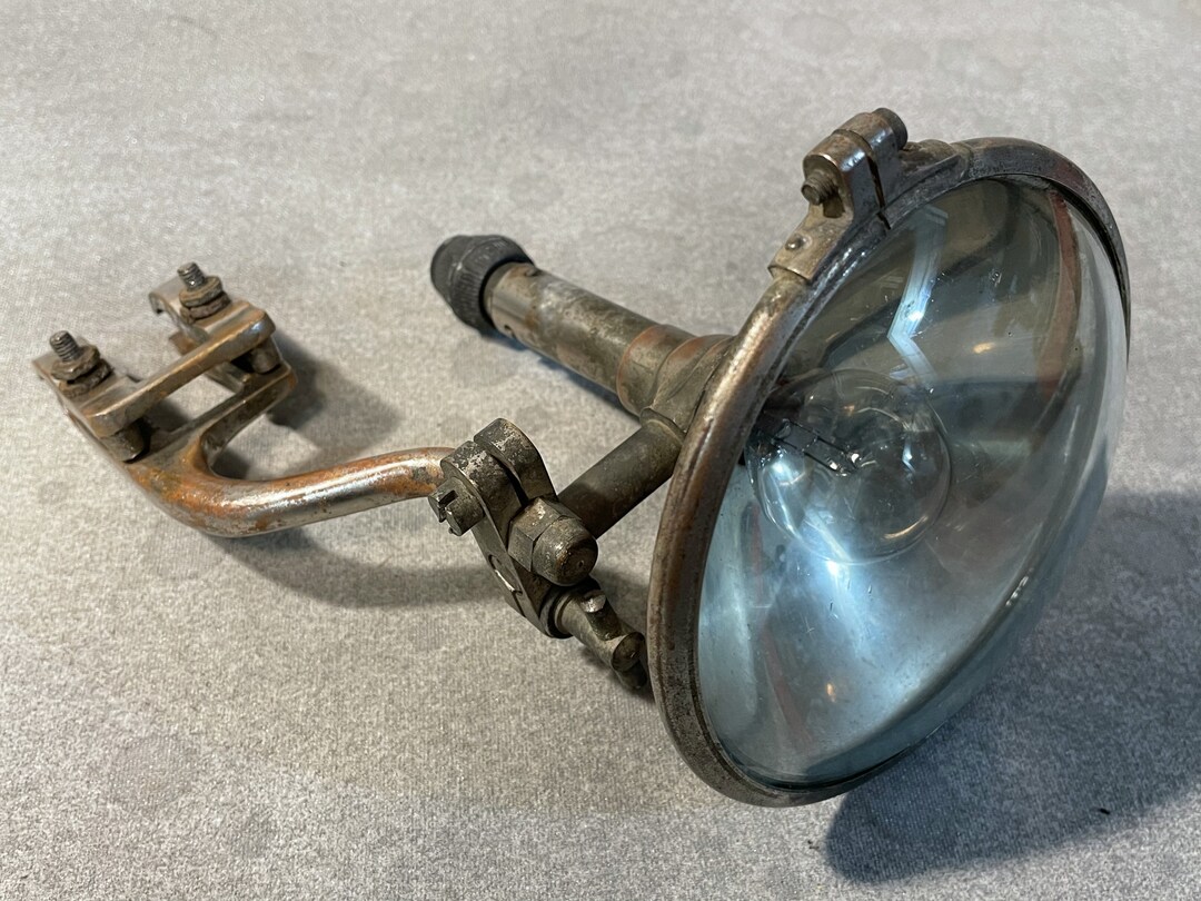 Antique Silver Beam Jr. Spotlight / Ford Model A - T - Etsy