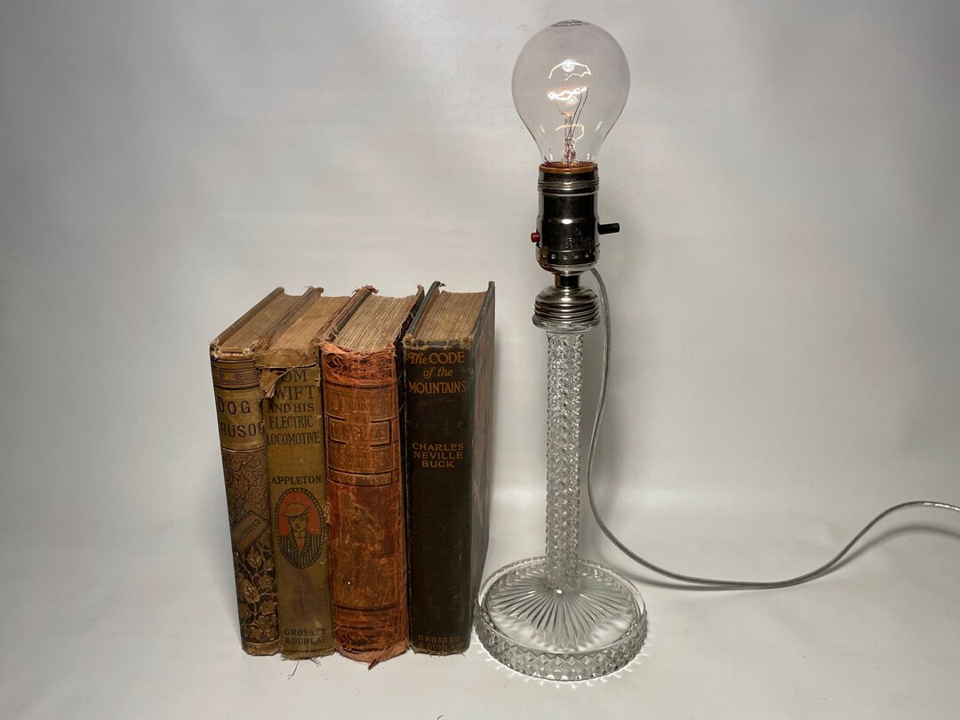 Depression Glass Westmoreland Candle Stick Lamp / English Hobnail - Etsy