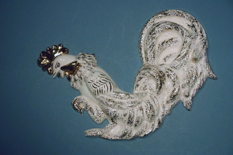 Mid Century Ceramic Rooster - William H Hirsch Mfg. California Pottery ...