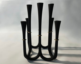 Mid Century Vintage Dansk Cast Iron spider Tiny Taper Candle Holder ...