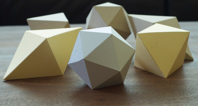 Ten Pack of Geometric Gift Boxes Shimmer Gold or Silver - Etsy