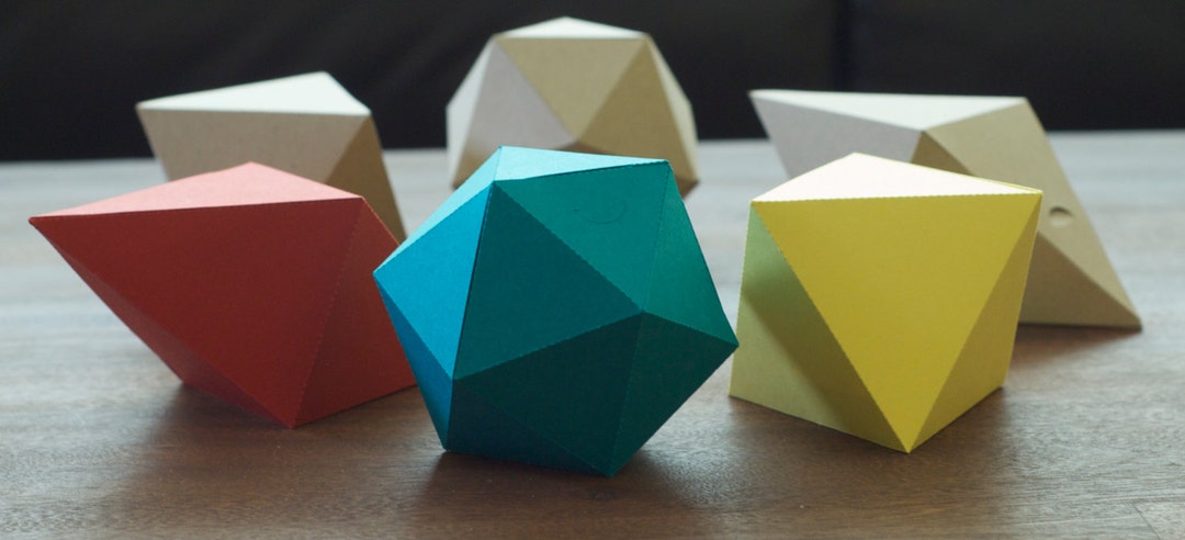 Ten Pack of Geometric Gift Boxes Many Colors DIY Kit - Etsy