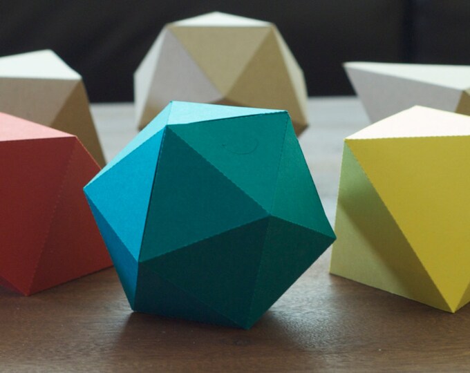 Ten Pack of Geometric Gift Boxes Many Colors DIY Kit - Etsy