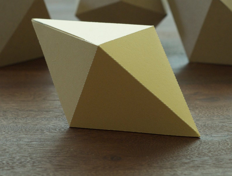 Ten Pack of Geometric Gift Boxes Shimmer Gold or Silver - Etsy