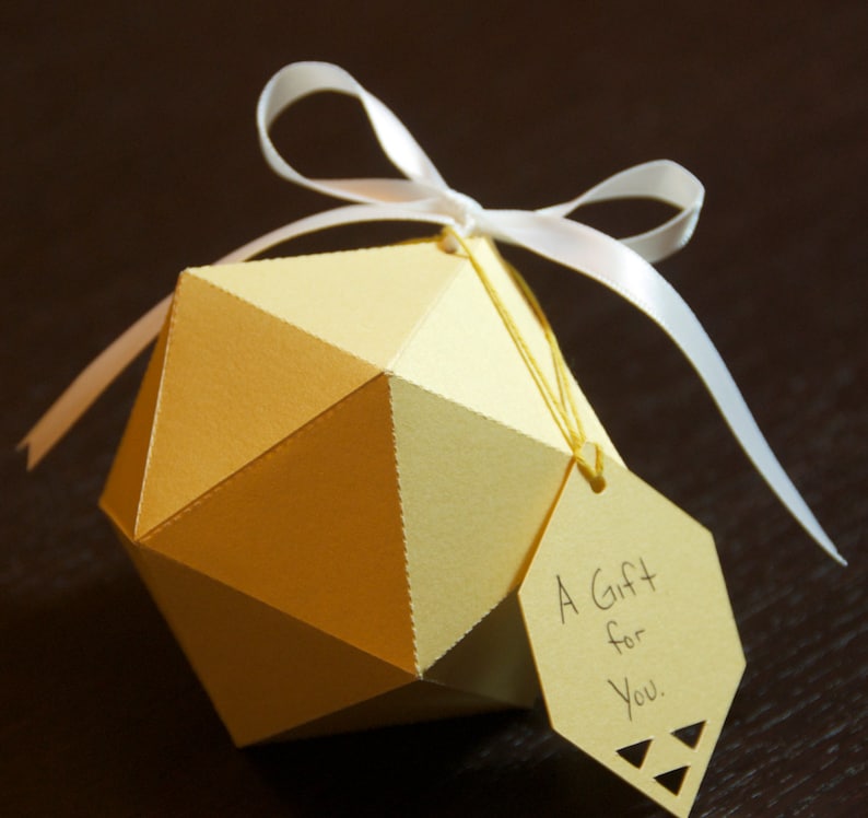 Ten Pack of Geometric Gift Boxes or Ornament Boxes Shimmer - Etsy