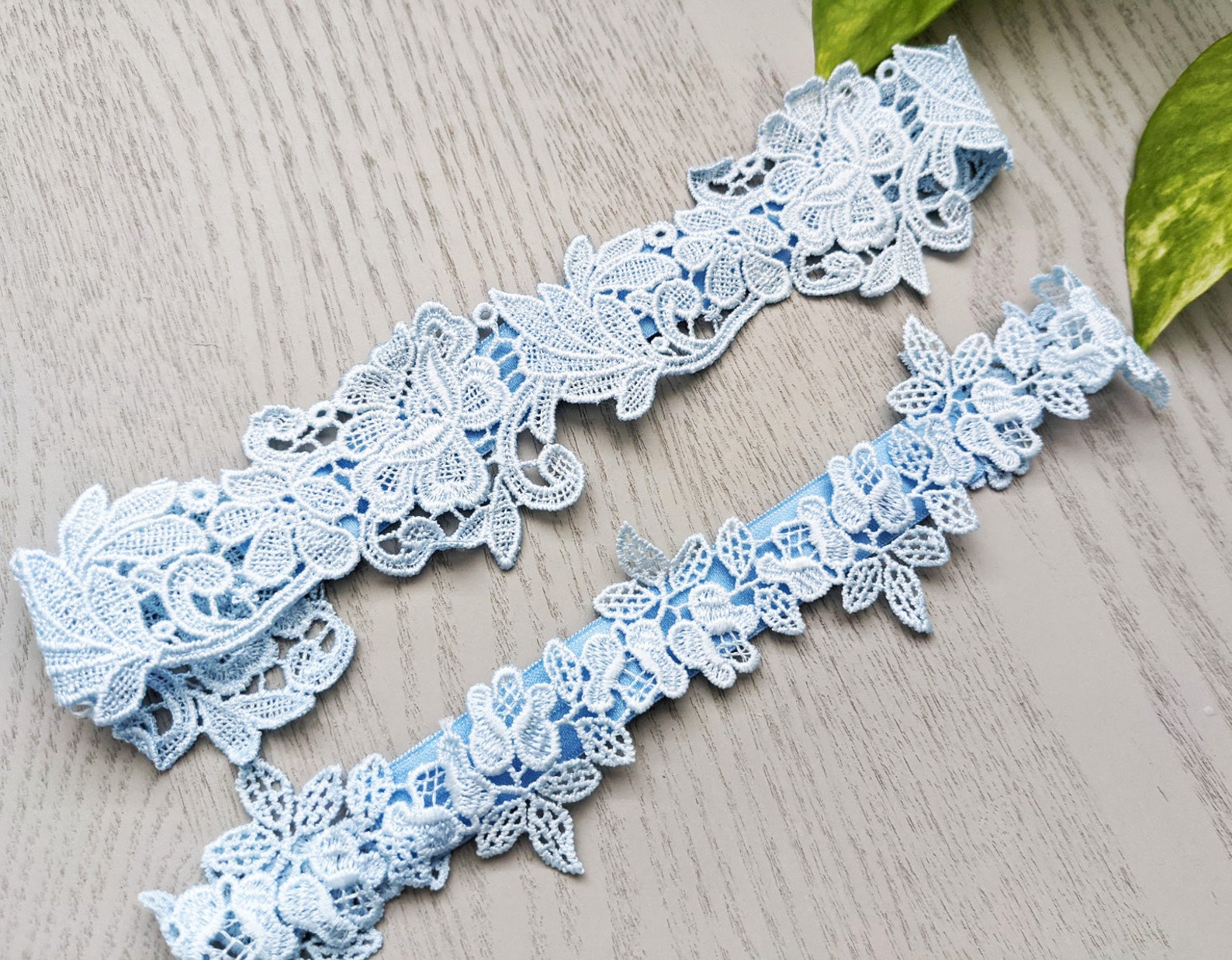 Baby Blue OR White Bridal Wedding Lace Garter Garters Set - Etsy