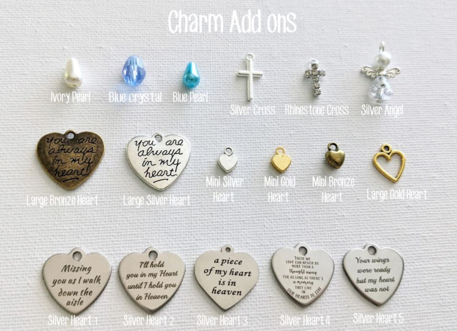 Add on for Bouquet Charms and Other Items From Our Store Only: Bridal ...