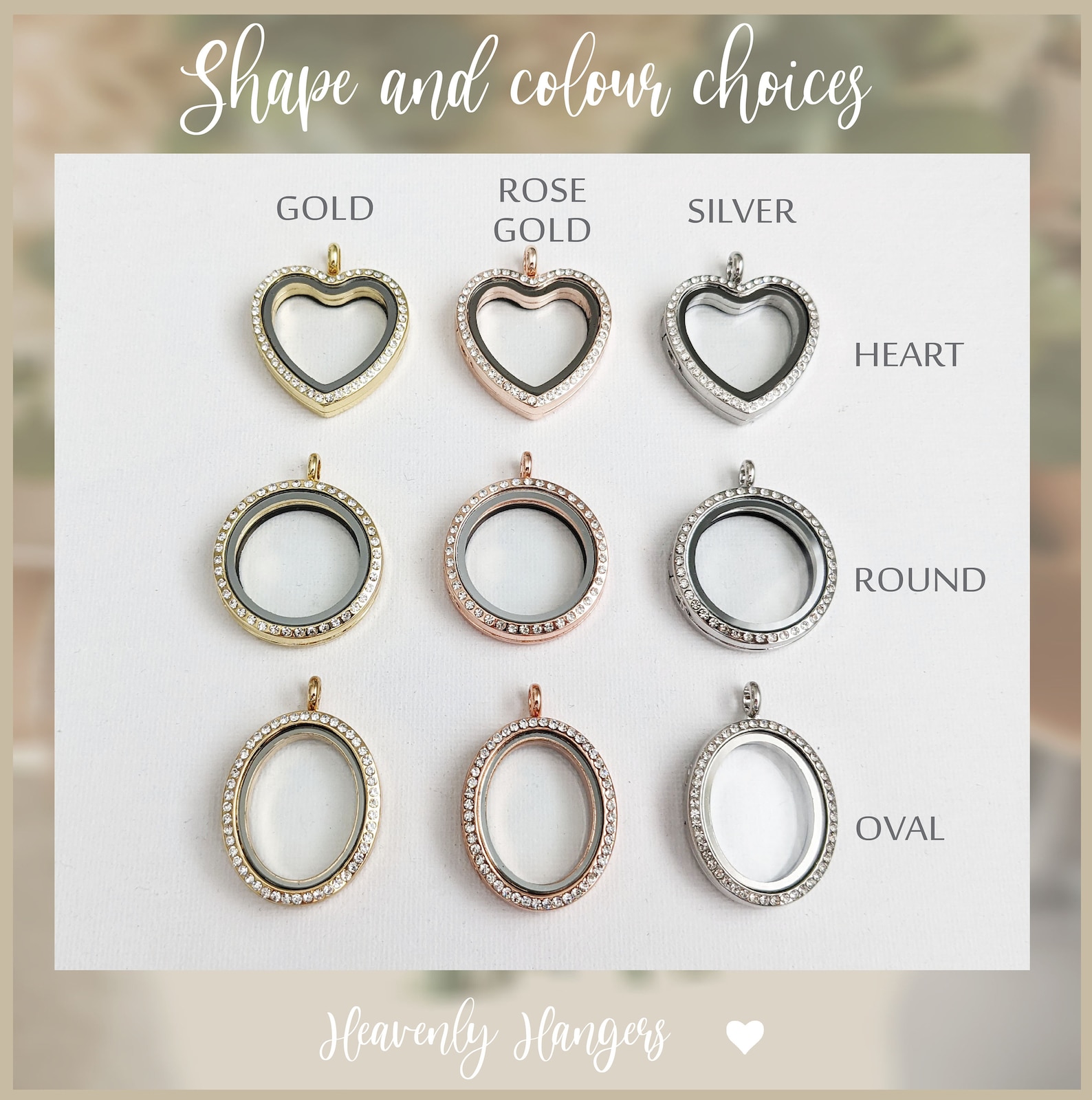 DIY Silver, Gold or Rose Gold Round OR Heart Shape Rhinestone Wedding ...