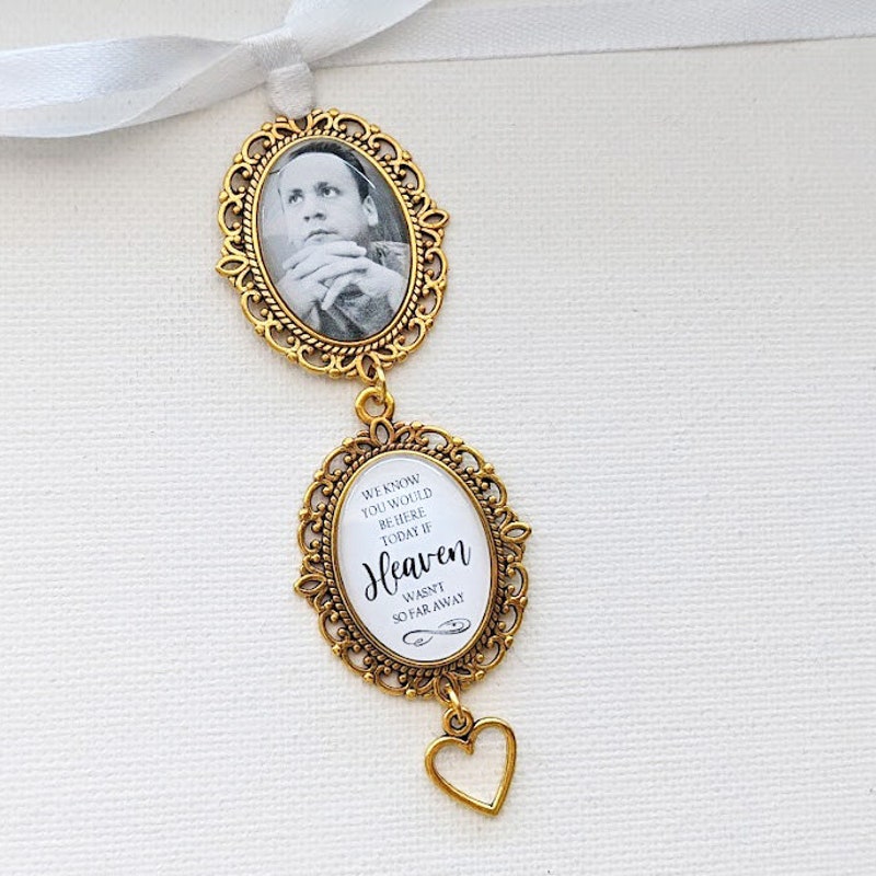 Memory Charm for Bridal Bouquet - Etsy