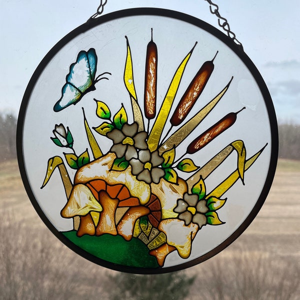 Painted Window Art Mushrooms - Etsy Painted Window Art Mushrooms - Etsy