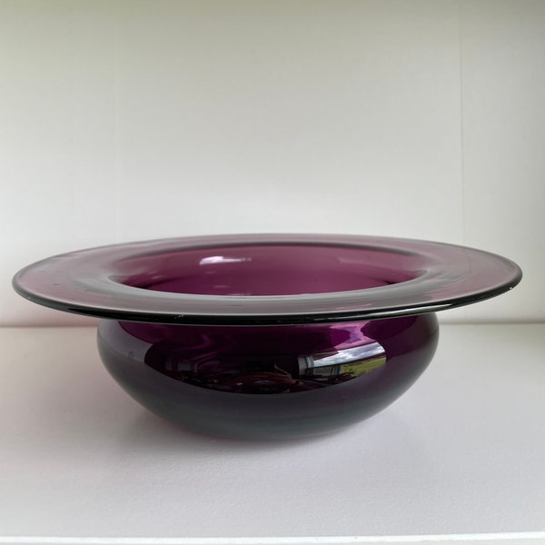 Amethyst Glass Bowl - Etsy