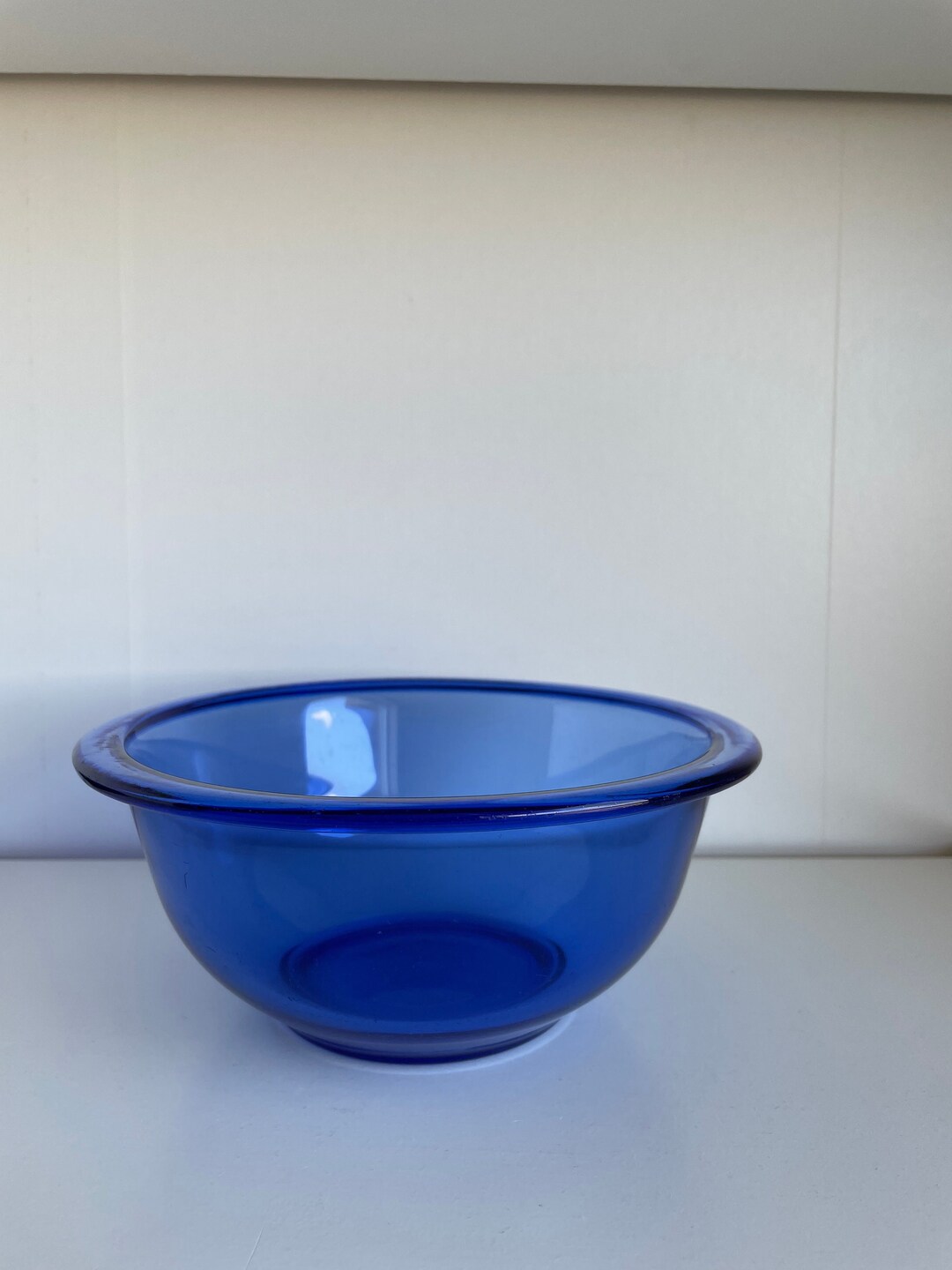 Pyrex 322 Cobalt Blue Clear Mixing Bowl - 1L - Made in USA, Microwave ...