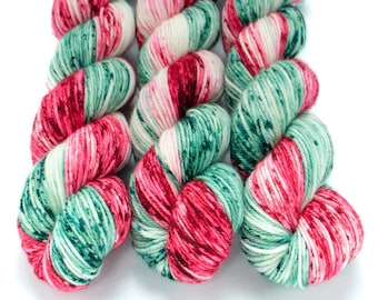 Worsted Weight Yarn Hand Dyed Speckled Superwash Merino | Etsy