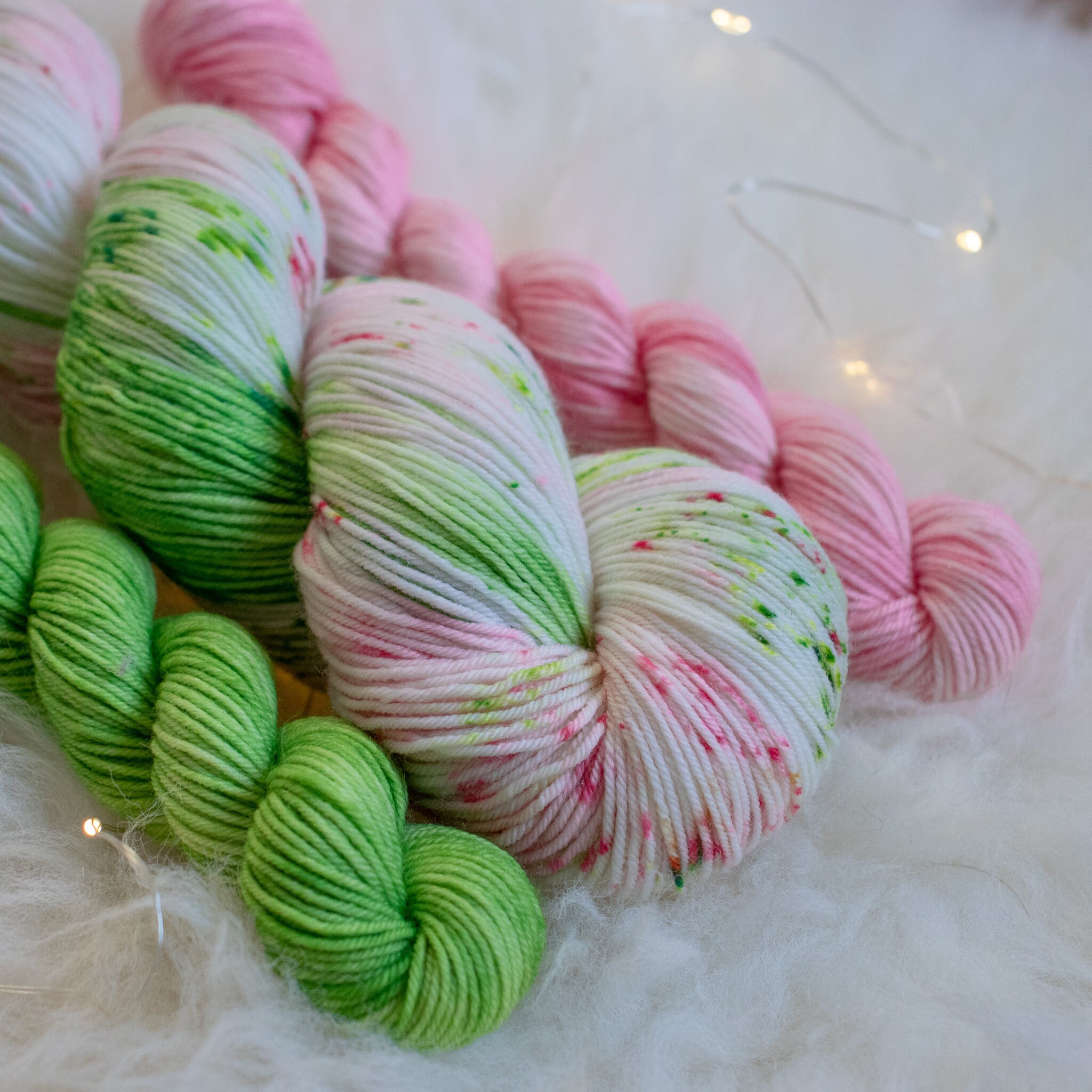 Sock Yarn Set Hand Dyed Speckled Superwash Merino Nylon - Etsy